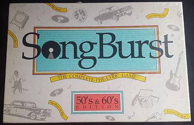 SONG BURST Complete The Lyric Game 50's & 60's Edition From 1990 NEW ...