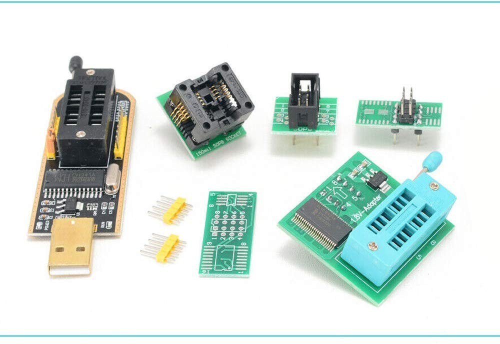 CH341A 24 25 Series EEPROM Flash BIOS USB Programmer+SOIC8 SOP8 Test ...