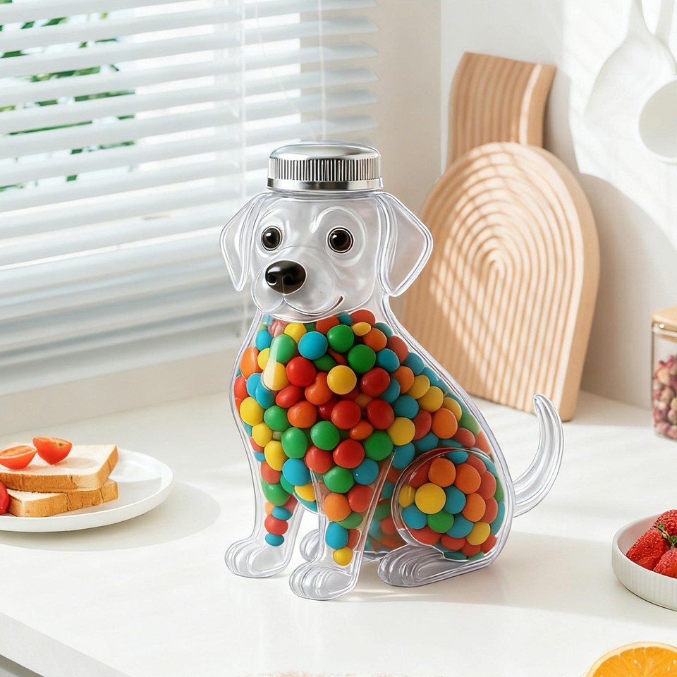 Candy Containers Animal Shape Candy Storage Jar Cute Kitchen Airtight ...