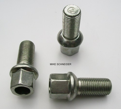 2 x Radbolzen Radschraube M14 x 1,5 x 27mm silber Schraube Audi Seat ...