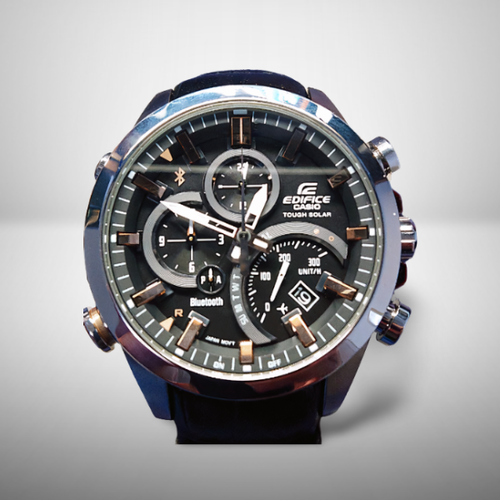 CASIO EDIFICE EQB-500L-1AJF Bluetooth Solar men's watch Black | eBay