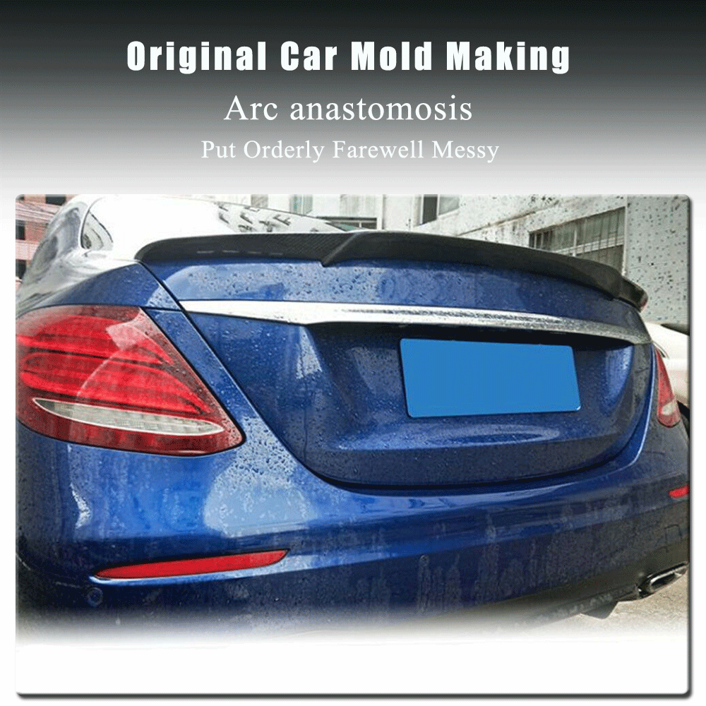 For Benz W213 E250 E300 E43 E63 AMG 2016-19 Rear Trunk Spoiler Wing Carbon Fiber 3569599724676 ...