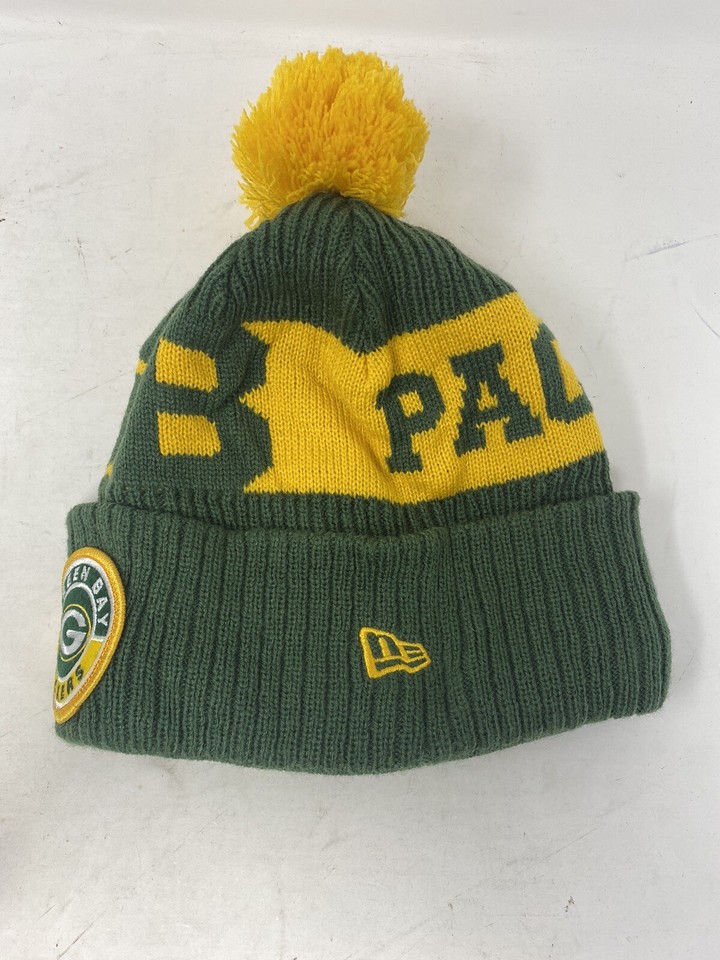 Green Bay Packers NFL Player Issued #46 Samuels Beanie Pom Pom Knit Hat ...