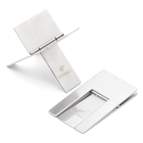 3PC Silver Cigar Stand Ashtray Stainless Steel Metal Cigarette Holder ...