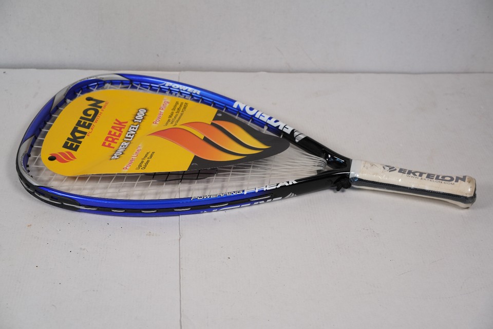 Ektelon Freak Racquetball Racquet Power Level 1000 Black Blue Ring ...