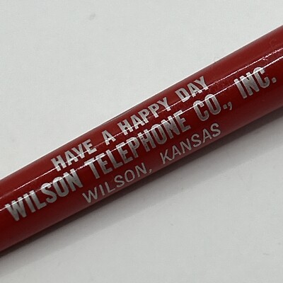 VTG Ballpoint Pen Wilson Telephone Co. Wilson Kansas | eBay