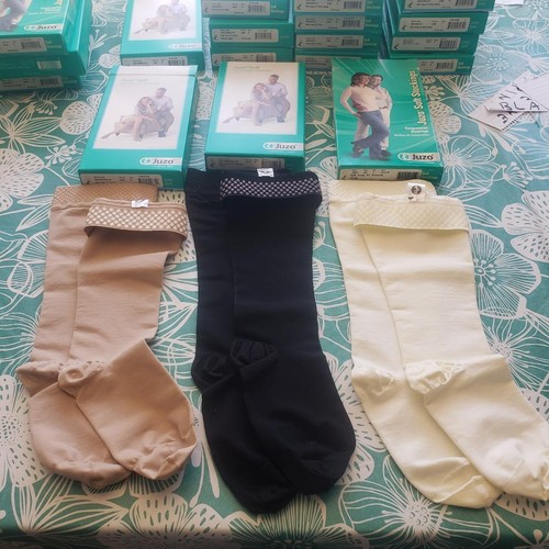 Juzo Soft 2002 TB FF AD REGULAR Knee High Stockings 30-40 Compression ...