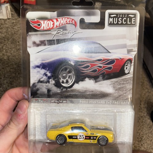 Hot Wheels Racing 2012 Muscle FORD MUSTANG 2+2 FASTBACK Yellow Real ...