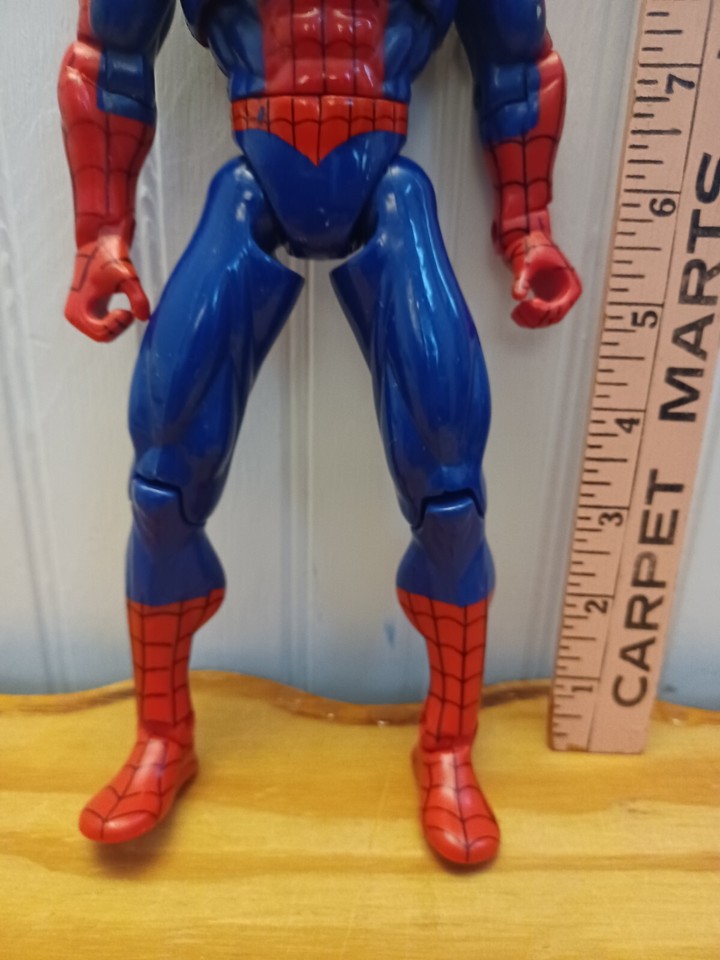 TOY BIZ MARVEL SPIDER-MAN 10 INCH DELUXE SUPER POSEABLE FIGURE VINTAGE ...