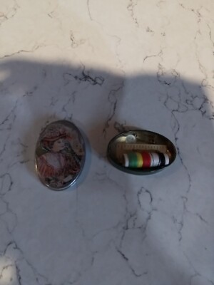 Vintage Coca Cola Sewing Kit Travel Tin Essential Tool Compact ...