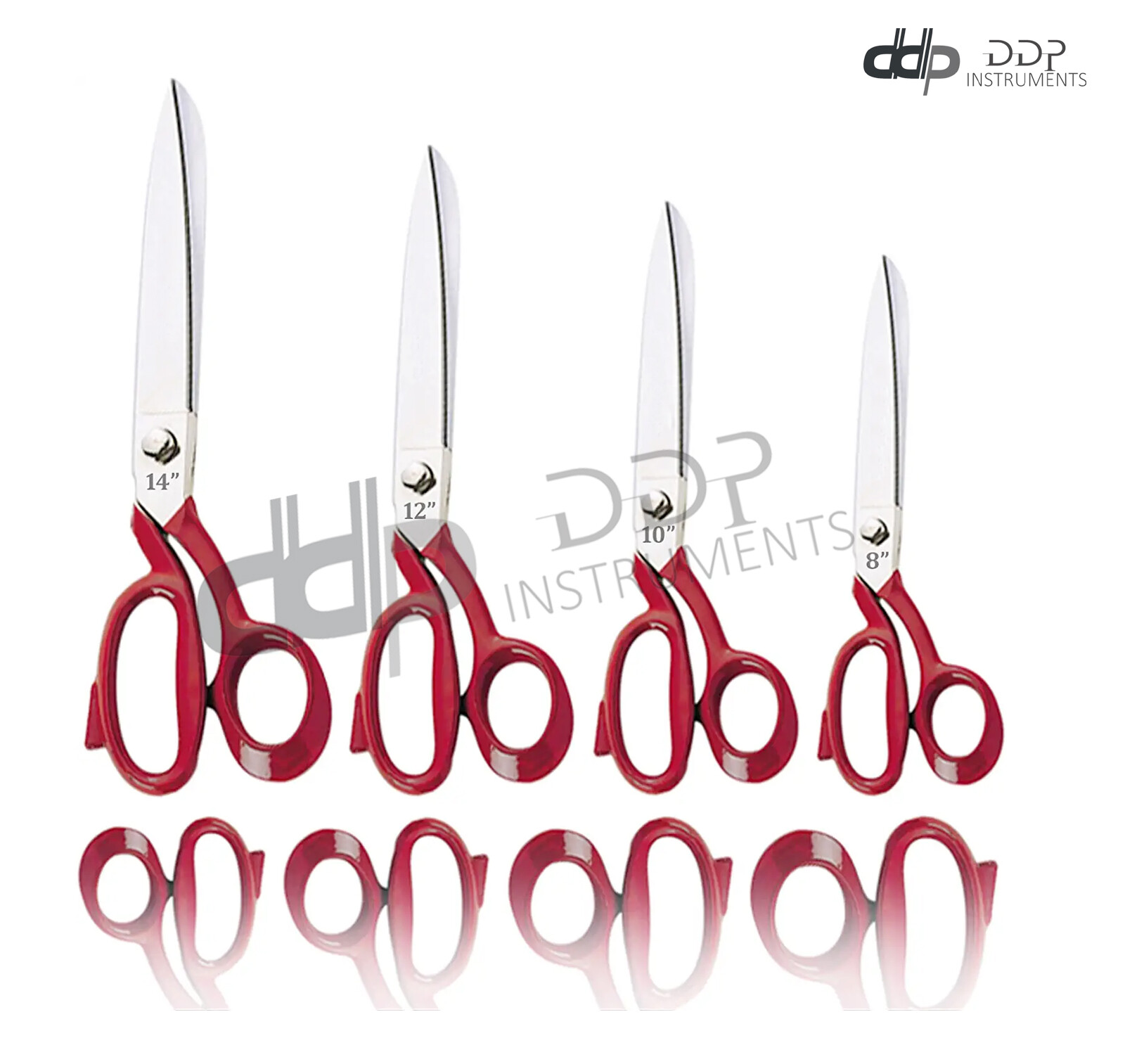 4 Pcs Of Tailor Upholstery Scissors Shears 8",10",12", 14" Heavy Duty ...