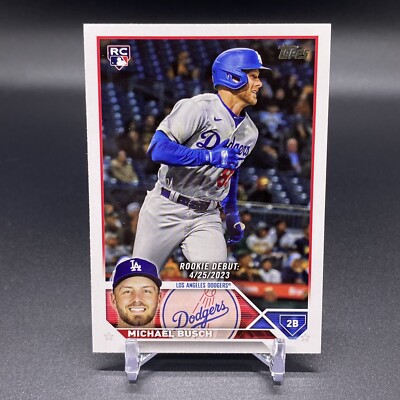 2023 Topps Update MICHAEL BUSCH RC Los Angeles Dodgers Rookie Debut #66 ...