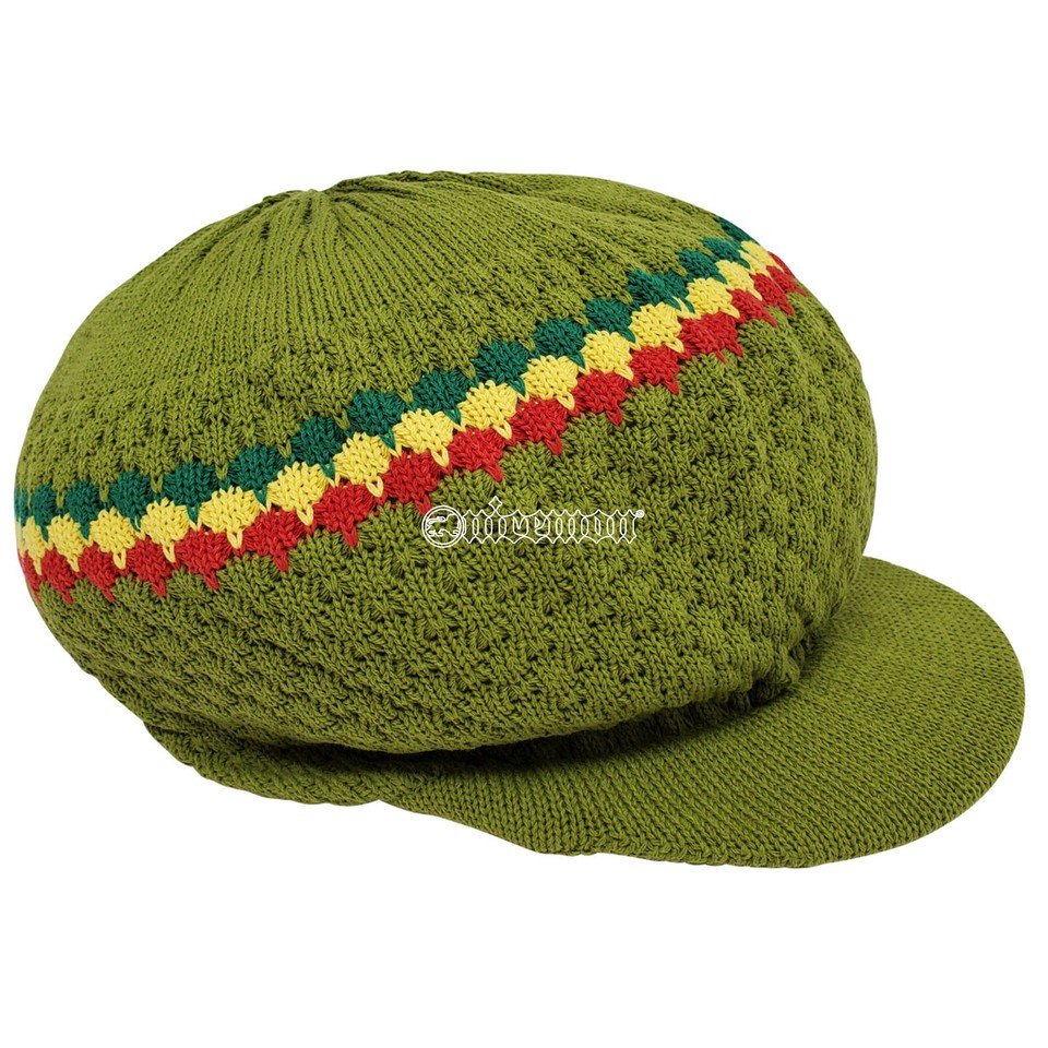 Rasta Rastafari Hat Cap Rastacap Reggae Jamaica Headwear Dreadlocks ...