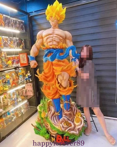 CW Studio Replica DragonBall DBZ 1/1 Life Size Goku Resin Painted LED ...
