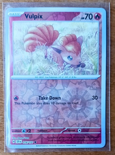 Pokemon - Vulpix 016/191 - Reverse Holo - Surging Sparks - NM/M | eBay