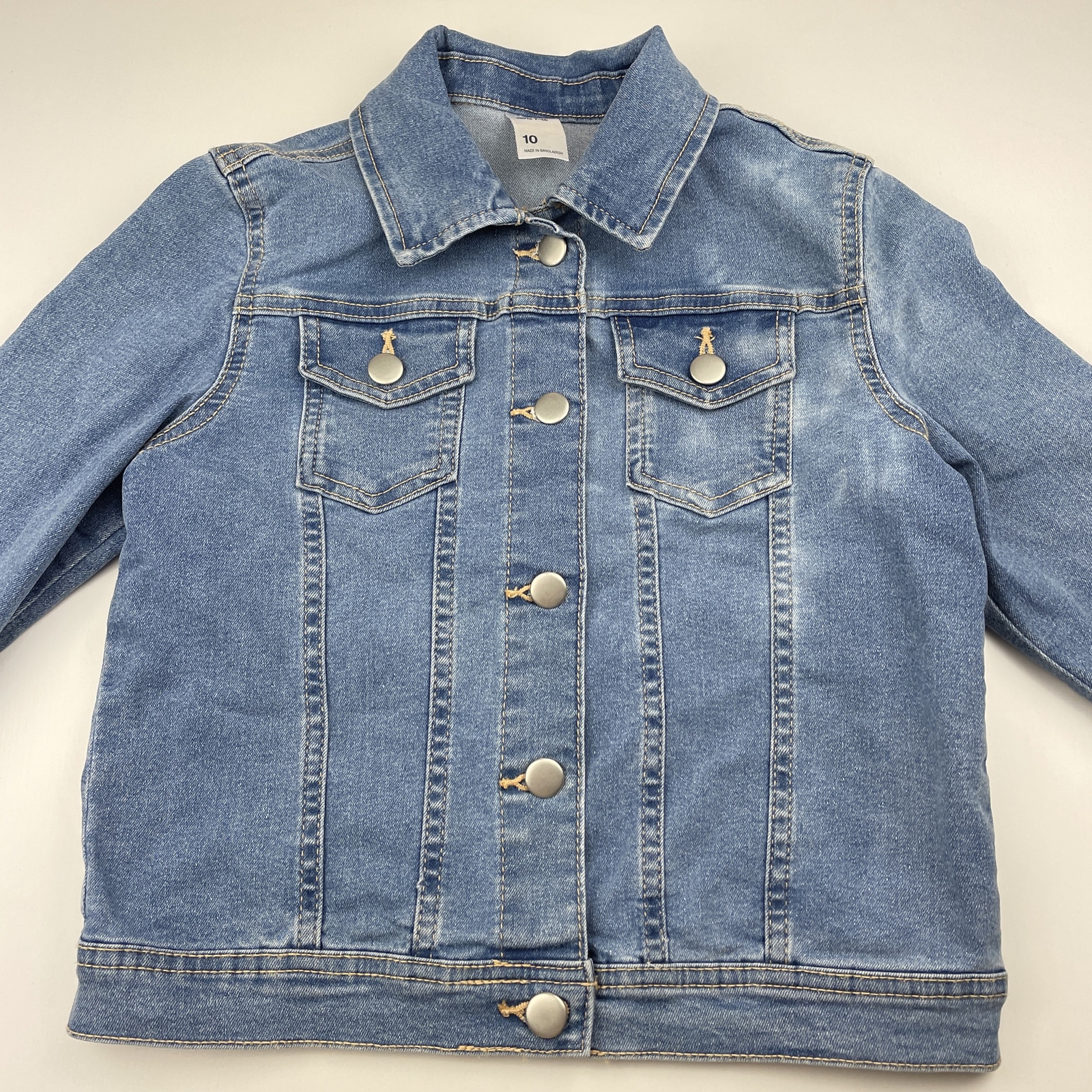 Girls size 10, Anko, blue stretch denim jacket, GUC | eBay Australia