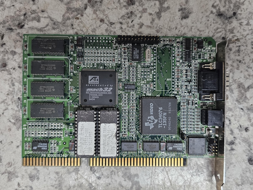 Retro Gaming Vintage ATI Graphics Ultra Plus ISA Mach32 Graphics ...