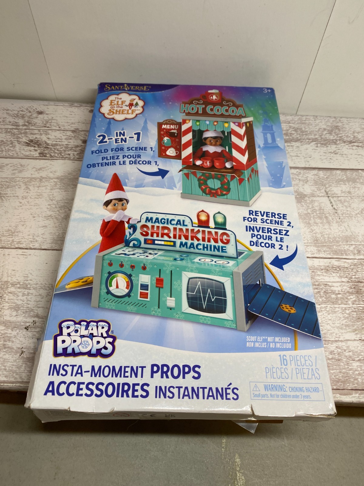 Elf on the Shelf Polar Props Hot Cocoa Stand and Magical Shrinking ...