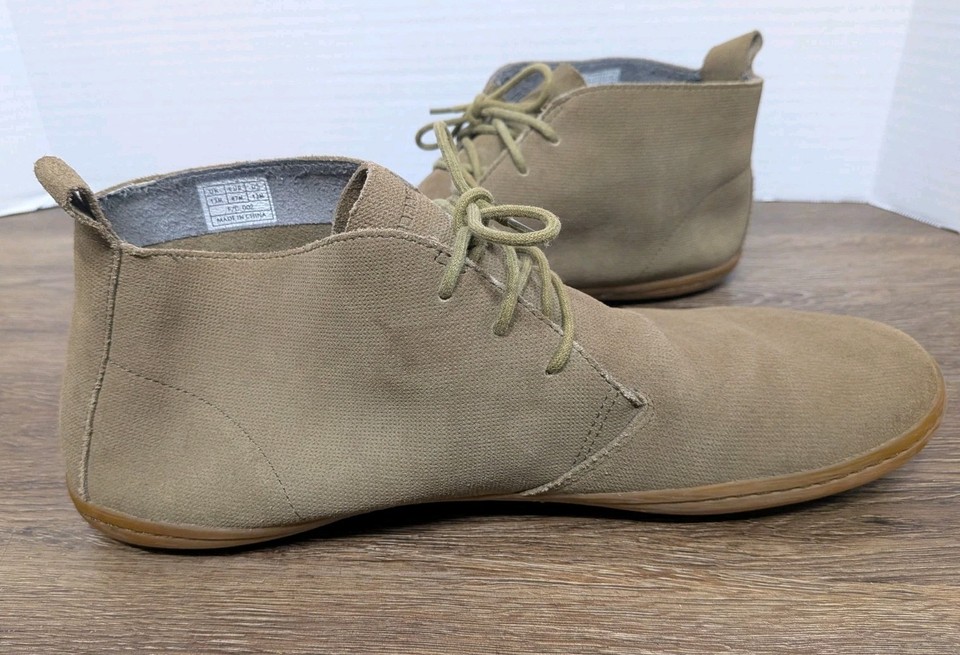 Vivobarefoot Gobi Shoes Mens EU 47 US 13 Beige Suede Desert Boots ...