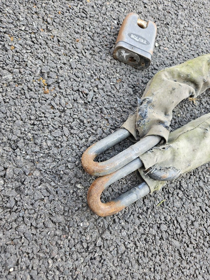 Squire SS65c and ALMAX Immobiliser Chain Motorbike Security Lock and ...