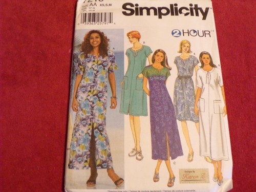 🌸 SIMPLICITY #7218 - LADIES ( 2 HOUR ) DASHIKI STYLE DRESS PATTERN XSM ...