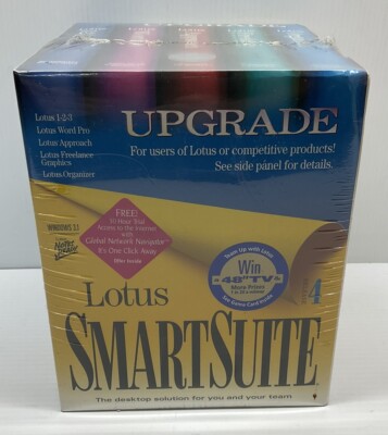 VINTAGE COMPUTER PROGRAM LOTUS SMART SUIT for Dos Windows 3.1 SEALED | eBay