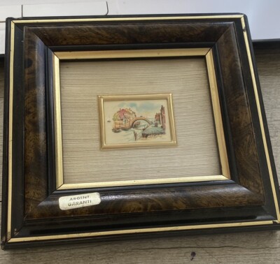 tableau miniature sur argent massif /6702V7 | eBay