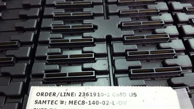 LOT OF 10 PCS. SAMTEC MEC8-140-02-L-DV Conn Card Edge SKT 80 POS 0.8mm ...
