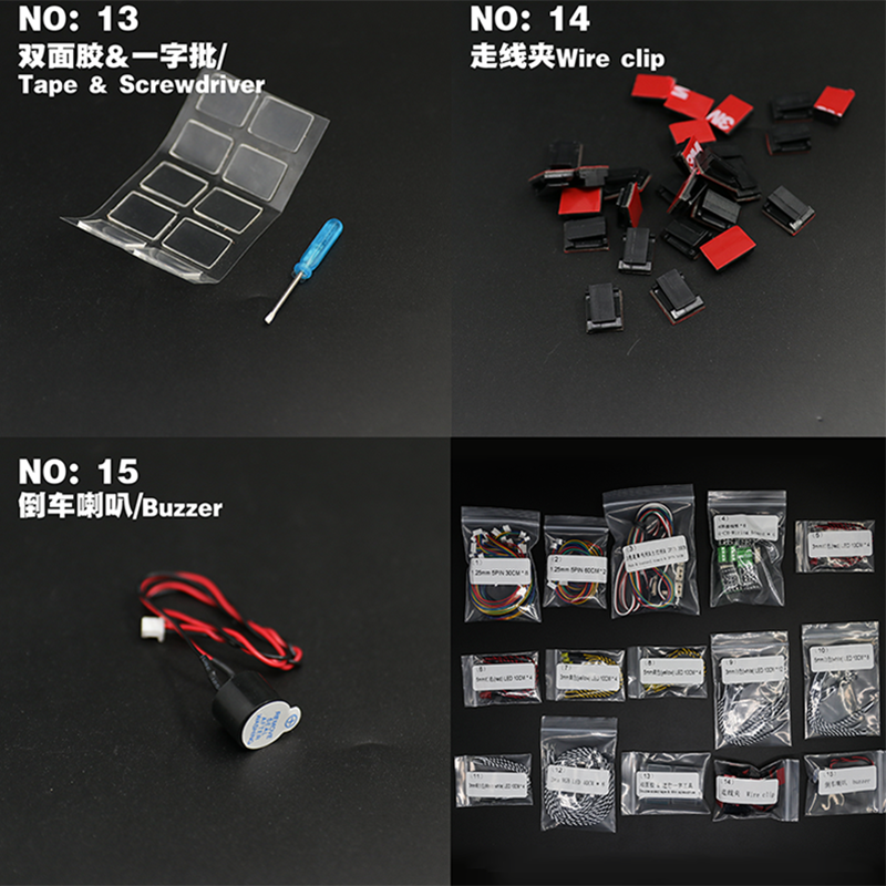 LED Light System Lamp Kits For 1/14 RC Tamiya Truck Tractor Tipper ...