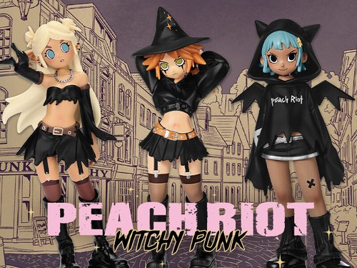 POP MART Peach Riot Witchy Punk Series Figure Gigi Poppy Frankie Toy ...
