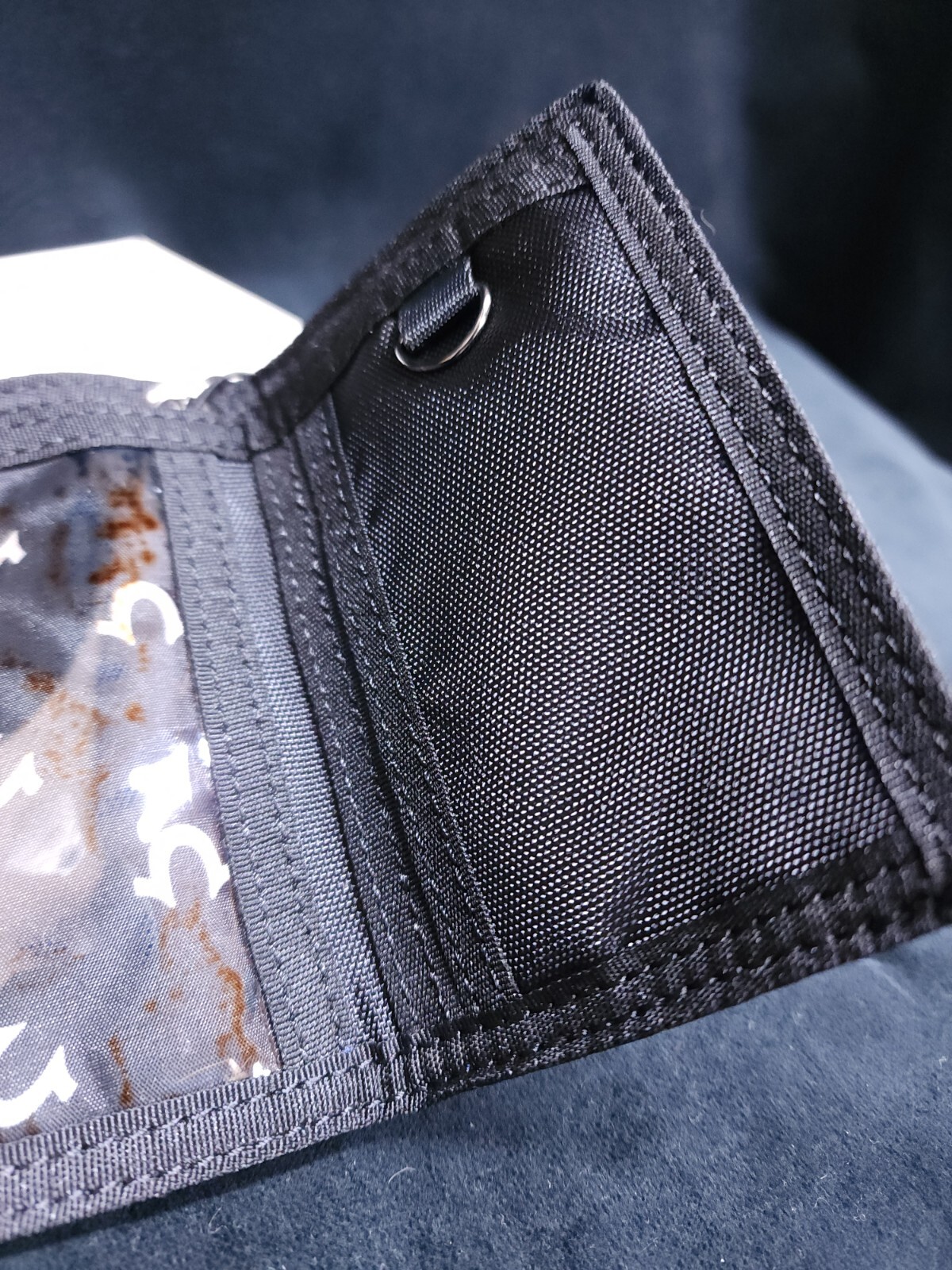 Mens Black Canvas True Religion Charli Tri fold Chain Wallet TR201023 ...