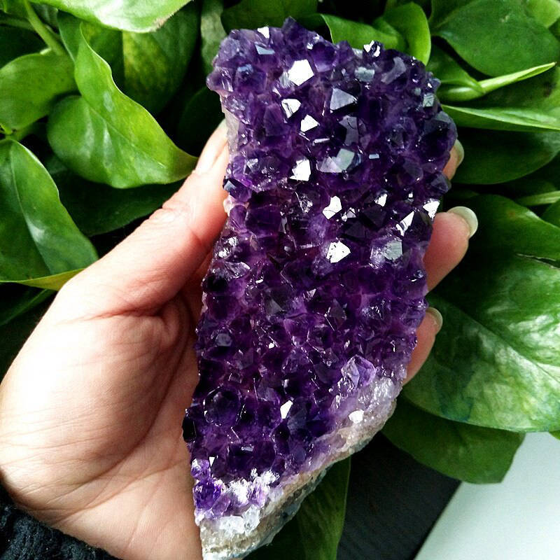 80-100g Natural Amethyst Crystal Cluster Quartz Druzy Geode Rock Stone ...