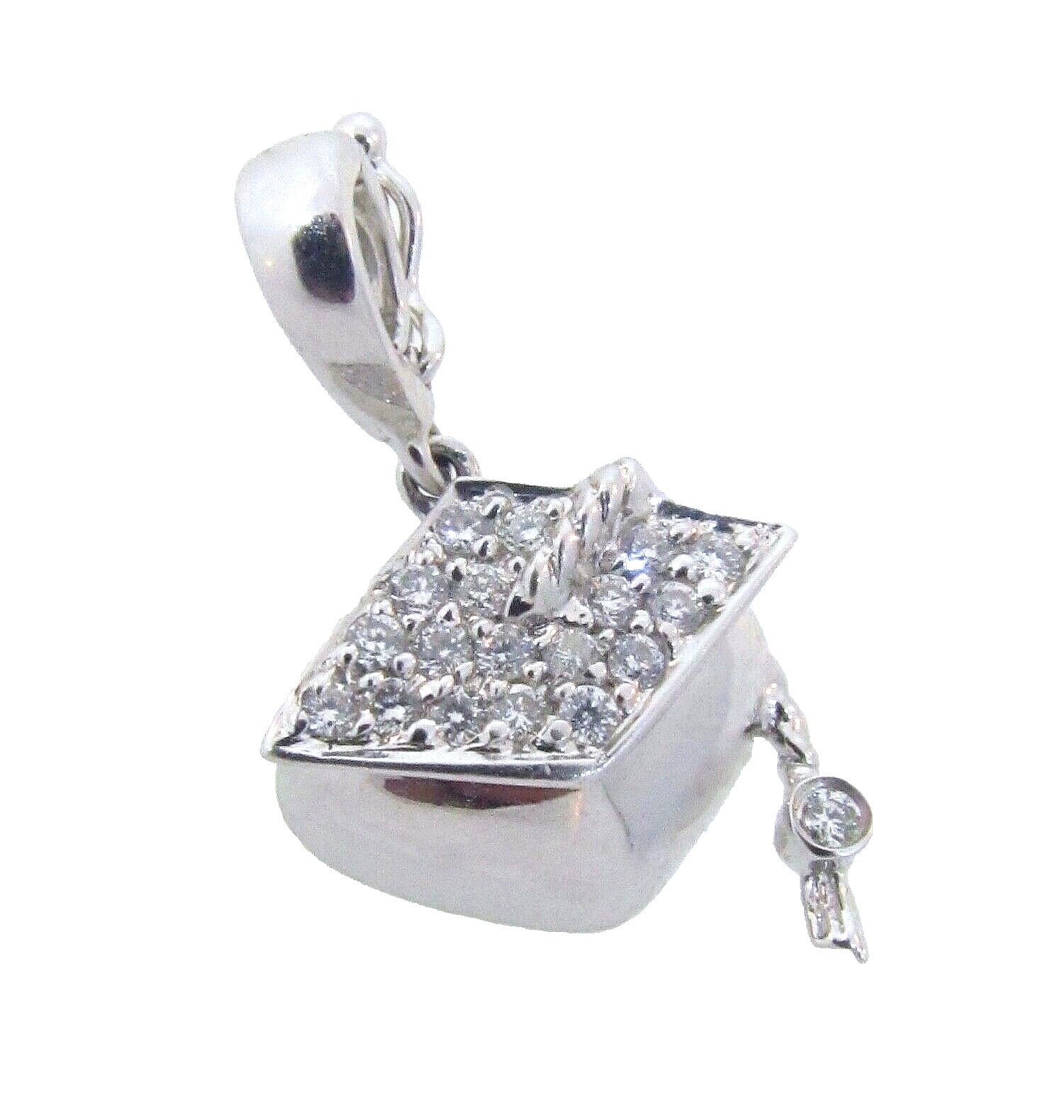 Gabriel & Co 14k Gold Diamond Graduation Cap Charm Pe… - Gem