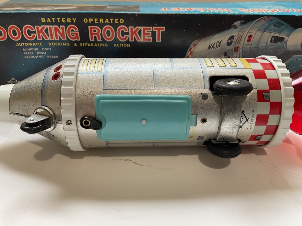 Vintage Battery Operated Japan Tin Daiya Toys " Docking Rocket" | eBay