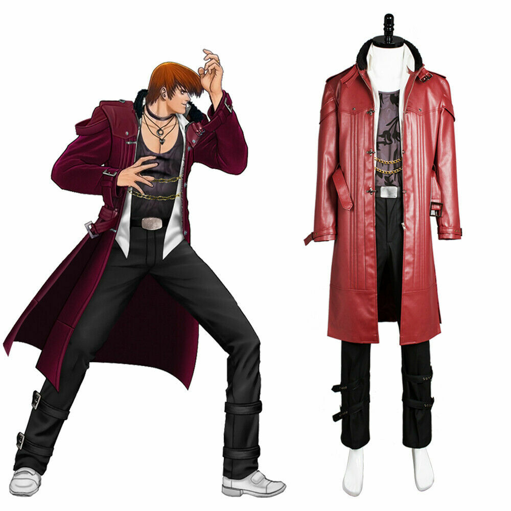 King of Fighters XIV KOF 14 Iori Yagami Cosplay Costume Outfit Uniform ...
