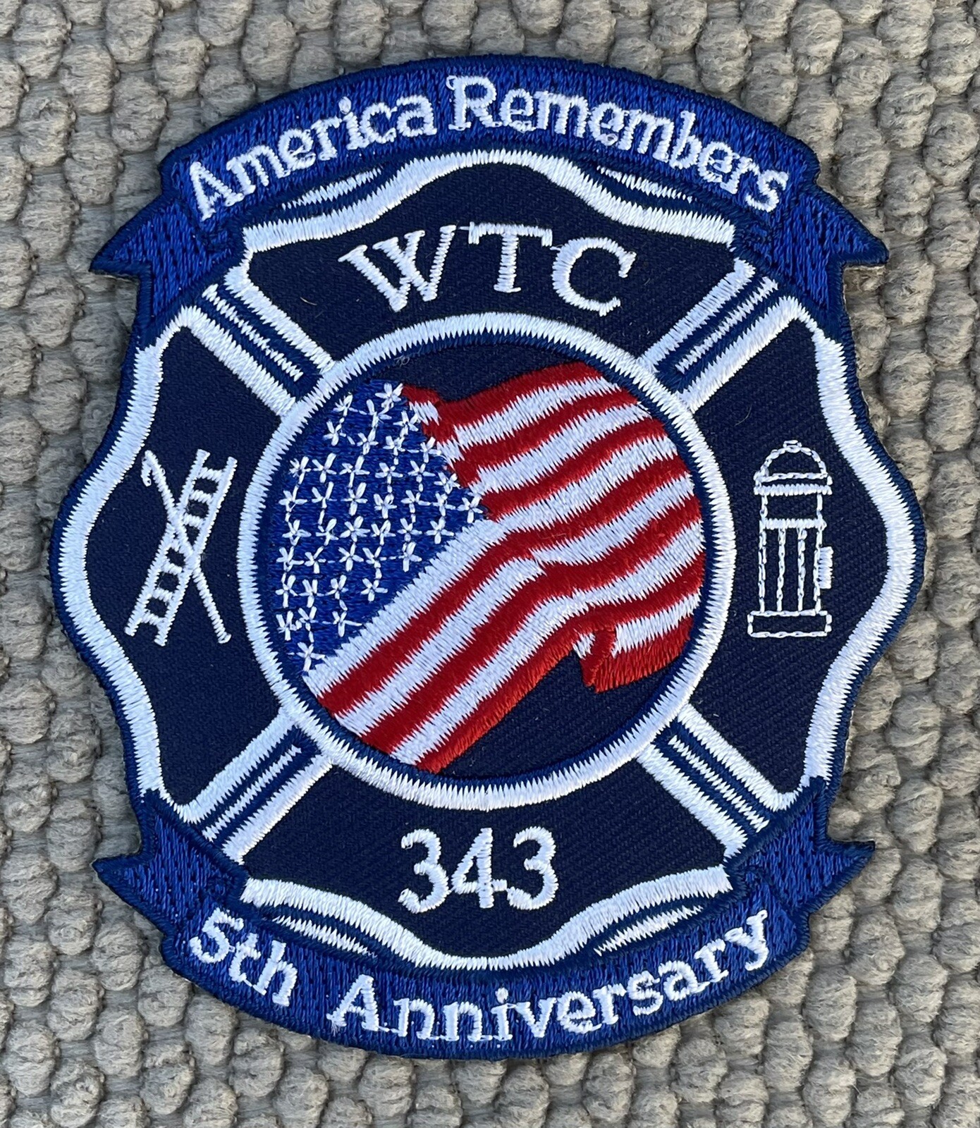WTC 5th Anniversary America Remembers 343 Patch 4” | eBay