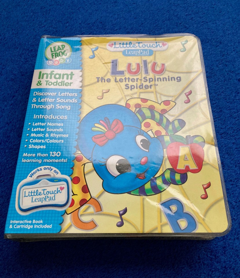 LeapFrog Baby Little Touch LeapPad Lulu Letter Spinning Spider Book ...
