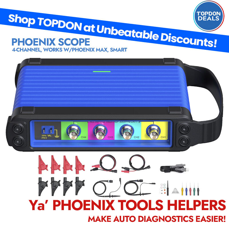 TOPDON Phoenix SMART+ Intelligent Max Diagnostic Tool ECU KEY ...