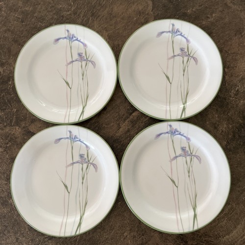 4 Vintage Retired Shadow Iris 7 ¼” Dessert Salad Plates Corelle USA | eBay