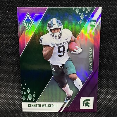 #/49! 🚨2022 Panini Purple Phoenix Kenneth Walker RC Seattle Seahawks ...