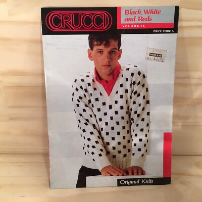 CRUCCI: ORIGINAL KNITS Men’s Fashion Knitting Pattern Craft Book ...