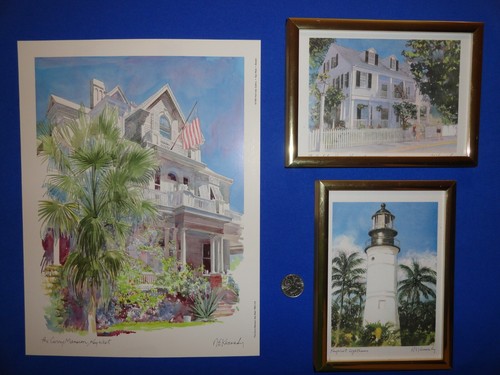 Vintage R.E. Kennedy Key West Painting Print Lot | eBay