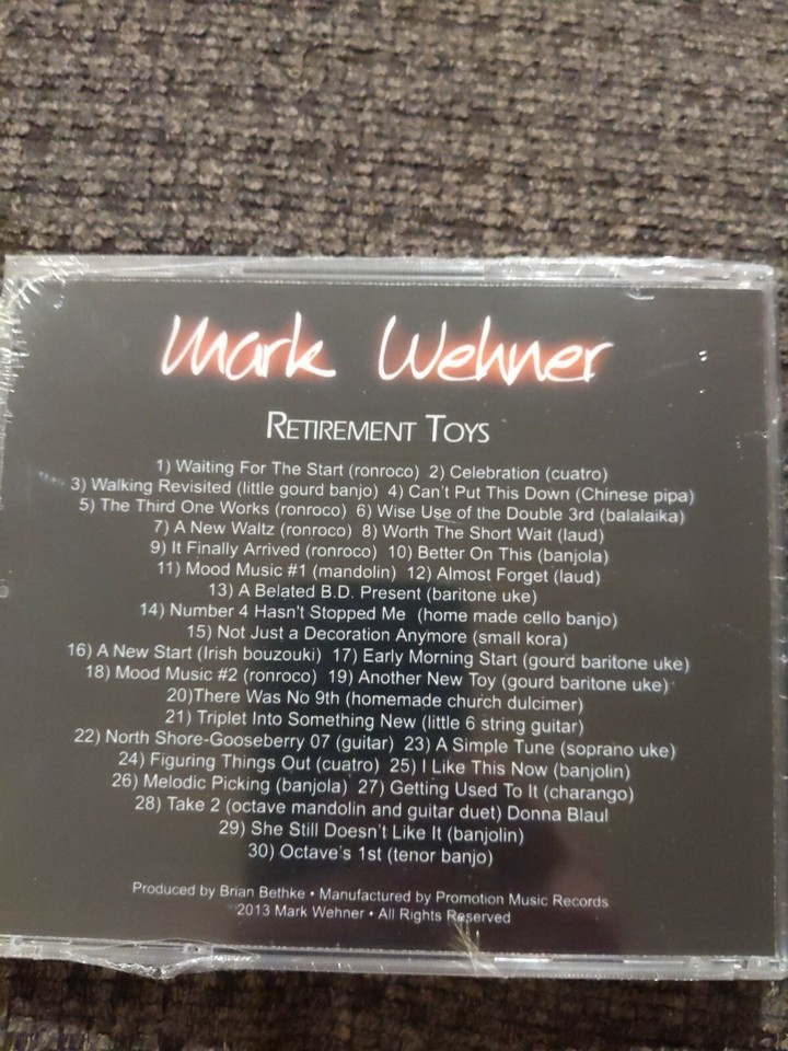 mark wehner - retirement toys CD 2013 | eBay