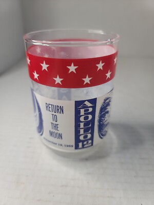 Vintage Nasa Apollo 12 Glass Tumbler Return to the Moon 1969 Libby | eBay