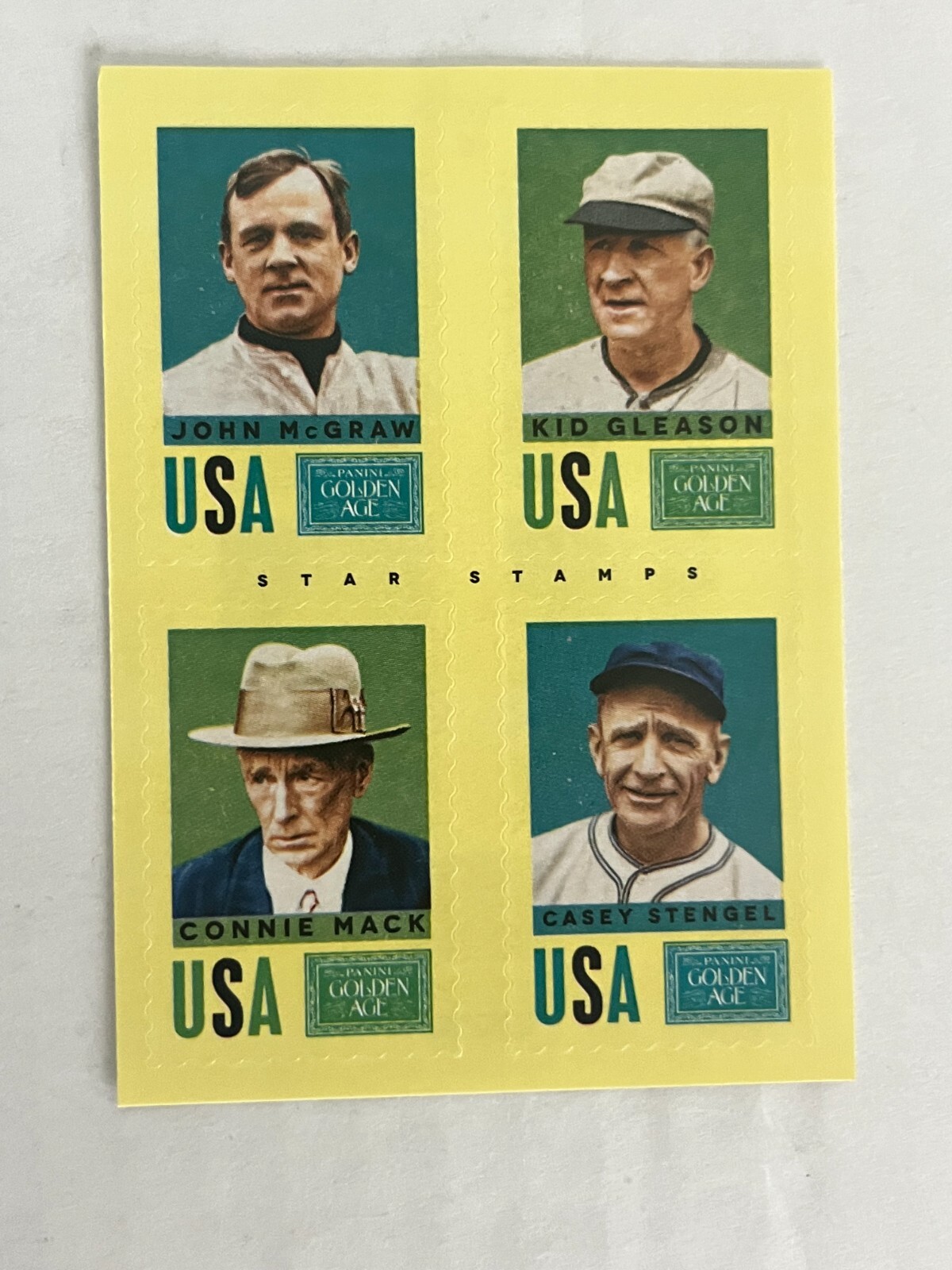 JOHN MCGRAW CONNIE MACK CASEY STENGEL 2014 Panini Golden Age STAR ...