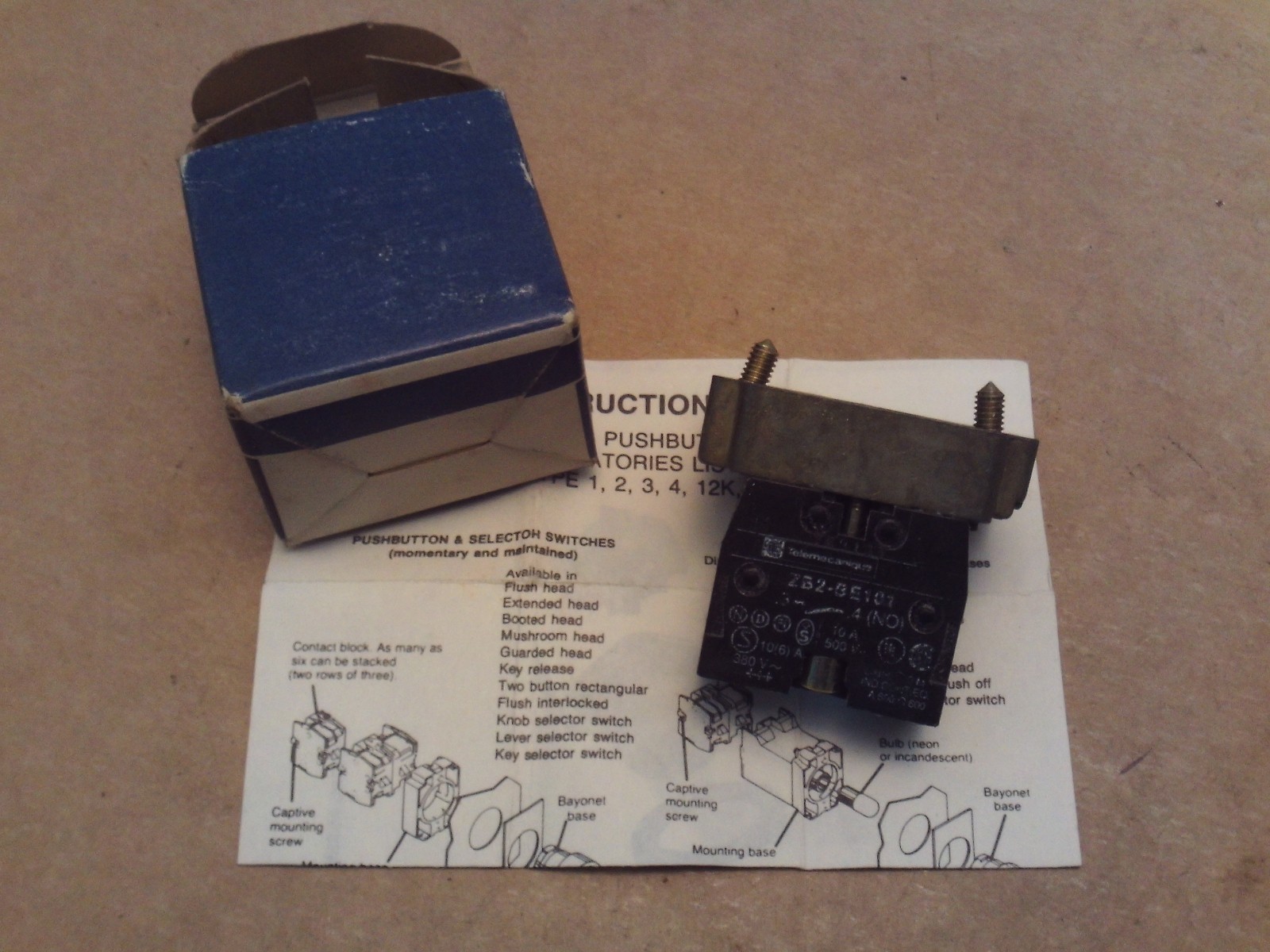 4- TELEMECANIQUE ZB2BZ101 CONTACT BLOCK NEW NIB | eBay