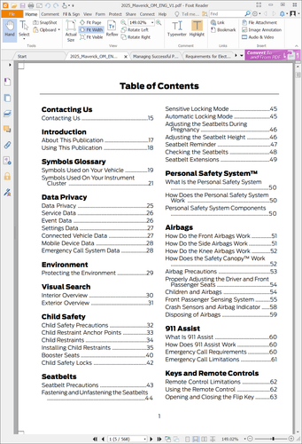 Ford Maverick Owners Manual User Guide 2025 Edition | eBay