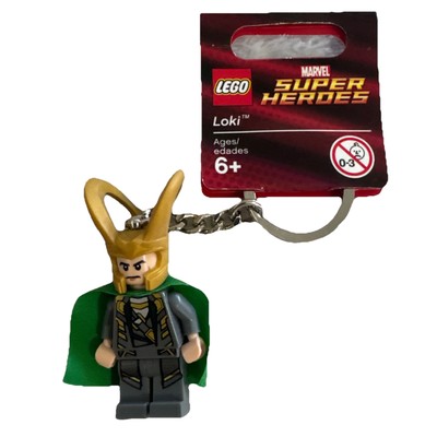 NWT LEGO Marvel Super Heroes LOKI Mini Figure Keyring Key Chain New! | eBay