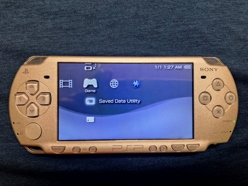 Sony PSP 2001 USA Slim Silver Console Working Bundle 32GB Games WORKING ...