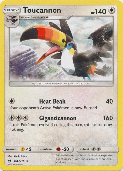 Toucannon - 166/214 Pokemon » SM Lost Thunder Rare | eBay